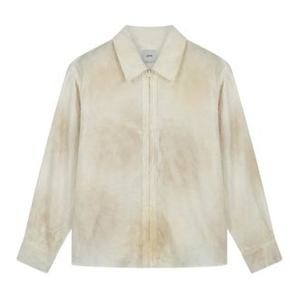 Arte Chemise zipp&eacute;e Dusty Linen - Homme - Chemises - Beige - Taille: L