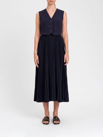 Twinset Abito midi en crepe pliss&egrave;