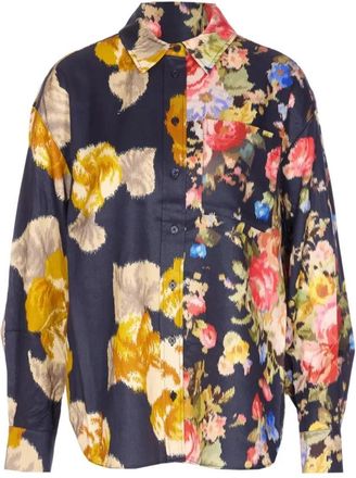 Essentiel Femme, Blouses et Chemises, Multicolore, Taille: 38 FR Jesper Oversized Shirt