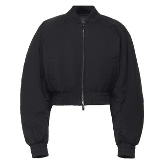 Andamane Schwarze Gerippte Rei&szlig;verschlussjacke - - Jackets - Damen - Schwarzk - S
