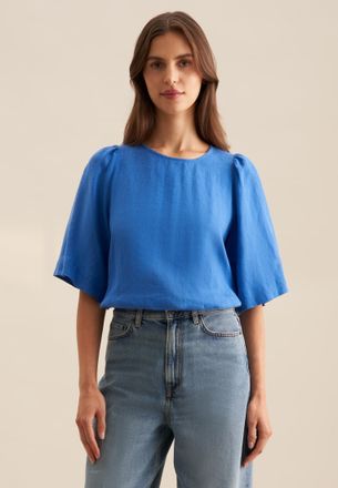 Seidensticker Shirtbluse Damen Mittelblau