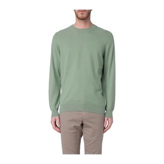 Fay Rundhals-Strickware - - Knitwear - Herren - Gr&uuml;n - 2XL