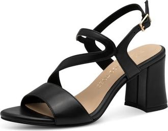 Marco Tozzi Femme Sandale mit Absatz 2-28376-44 Talon, Noir, 38 EU