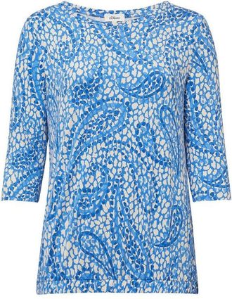 s.Oliver 3/4-Arm-Shirt T-Shirt Shirt aus Viskosestretch in O-Shape