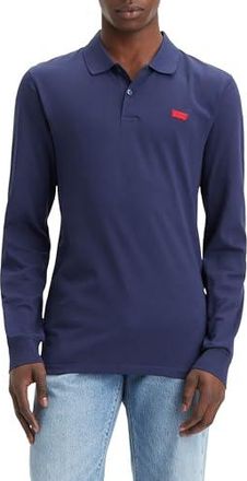 Levi's Long-Sleeve Slim Housemark Polo Chemise Homme, Naval Academy, XL