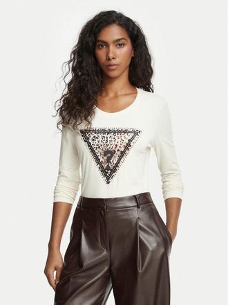 Guess Bluse W6BI57 K7387 Hellbeige Regular Fit