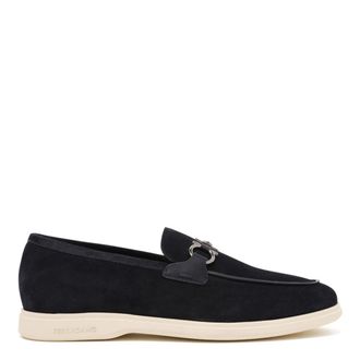 Ferragamo Informal Mokassin mit Gancini-Verzierung - - Shoes - Herren - Blau - 41 1/2 EU