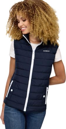 Marikoo Damen Steppweste Übergang Stepp Weste gesteppt leicht B995 [B995-Reimii-Navy-Gr.S]