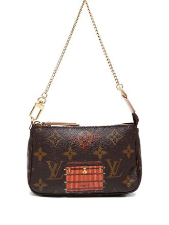 Louis Vuitton mini pochette monogrammée (2013) - Marron