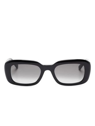 Saint Laurent lunettes de soleil à logo Cassandre - Noir