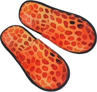 Generic Peau De L&eacute;opard &Agrave; Imprim&eacute; Tigre Femme Homme Chaussures De Maison L&eacute;g&egrave;res Pantoufles Confortable Chaussons Pour Hiver Automne Maison M