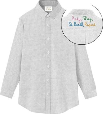 MC2 Saint Barth Femme, Blouses et Chemises, Gris, Taille: 40 FR Brigitte Shirt