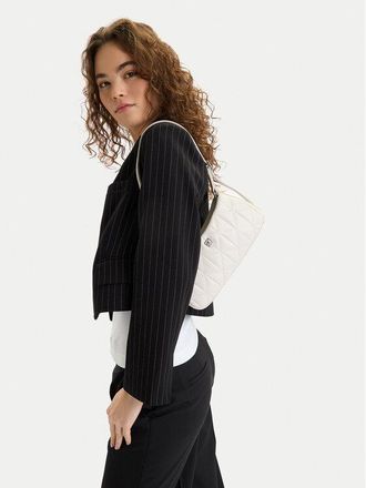 Calvin Klein Handtasche Quilted Sm Shoulder Bag LV04F3327G Wei&szlig;