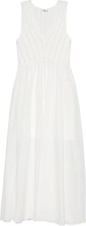Twinset Femme, Robes, Blanc, Taille: 36 FR Robe Maxi U&B