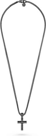 Philipp Plein Homme, Accessoires, Noir, Taille: ONE Size Crucifix Necklace