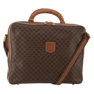 Celine Pre-owned Vintage Macadam Hand Bag - Femme - Pre-owned - Brun - Taille: ONE Size