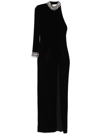 Nissa Asymmetrisches Abendkleid - Schwarz