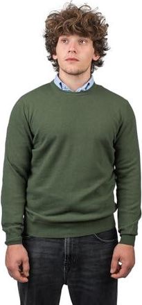 DALLE PIANE CASHMERE Col Ras du Cou en Cachemire mélangé, Made in Italy - Homme, Couleur: Kaki, Taille: XXL