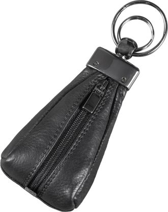 STILORD Enno Kleine Schlüsseltasche Leder Schlüsseletui Schlüsselmäppchen Mini Geldbörse Schlüssel-Beutel Schlüsselanhänger mit Reißverschlussfach und Schlüss