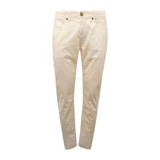 Jeckerson Homme, Pantalons, Blanc, Taille: W35 Jordan Slim Fit Pantalons