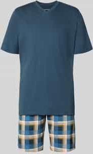 Schiesser Regular Fit Pyjama-Set aus reiner Baumwolle
