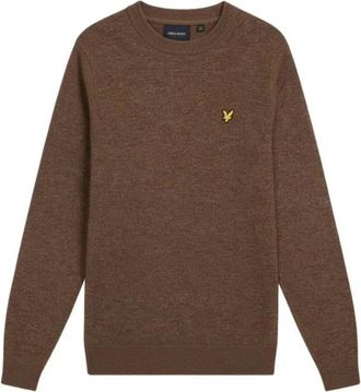 Lyle & Scott Homme, Pulls, Brun, Taille: 2XL Tricots ras du cou