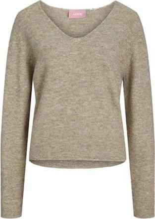 Jack & Jones Jack & Jones Jxevi Sn Pull &agrave; col en V Tricot, Blanc cass&eacute;, XS Femme