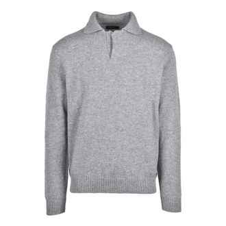 Zanone Strickpullover mit Polokragen - - Knitwear - Herren - Grau - L