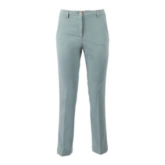 BRIGLIA 1949 Femme, Pantalons, Bleu, Taille: 36 FR Chinos Coupe Droite