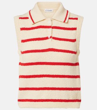 Altuzarra Top Elmer en coton m&eacute;lang&eacute; &agrave; rayures