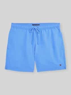 Tommy Hilfiger Regular Fit Badehose mit Logo Stitching