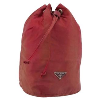 Prada Pre-owned Vintage Nylon Pouch - - Pre-owned - Damen - Rot - ONE SIZE