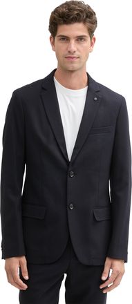 Tom Tailor Herren Dobby Sakko mit Stretch-Anteil, 29999 - Black, 54