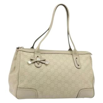 Gucci Sac cabas vintage doccasion - Femme - Pre-owned - Beige - Taille: ONE Size
