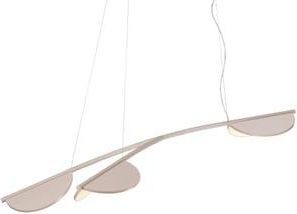 FLOS Suspension Almendra - Beige - Aluminium peint - Designer Patricia Urquiola