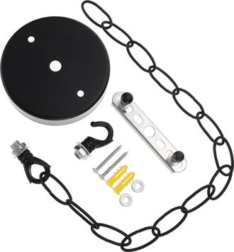 BESTONZON Kronleuchter Baldachin Set Mit Robuster Eisenkette Und Deckenabdeckungsplatte F&uuml;r Pendelleuchte Wohnzimmer Innenbeleuchtung