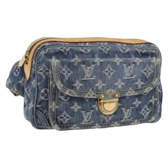 Louis Vuitton Pre-owned Sac bandouli&egrave;re vintage Monogram Denim - Femme - Pre-owned - Bleu - Taille: ONE Size