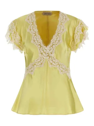 Alberta Ferretti Top - Jaune