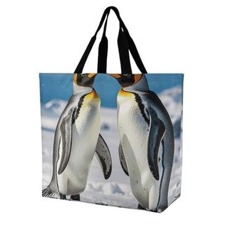 Generic Jeunes Pingouins Dans La Neige Sac A Main Femme D&eacute;contract&eacute; Tote Bag Grand Sac &Agrave; Bandouli&egrave;re Pour Gym Travail Universit&eacute;
