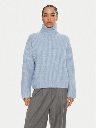 2nd Day Rollkragenpullover Bernardo 2245340460 Blau Loose Fit