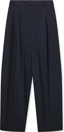 Mos Mosh MOS Mosh, Femme, Pantalons, Bleu, Taille: 42 FR Pantalon Large &agrave; Rayures Marine