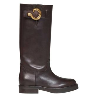 Etro Paisley Kniehohe Stiefel - - Shoes - Damen - Braun - 37 EU