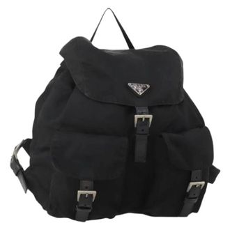 Prada Pre-owned Vintage Nylon Backpack - - Pre-owned - Damen - Schwarzk - ONE SIZE