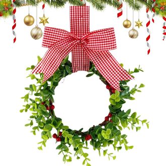 Generico Sturdy Sleek Lightweight Weihnachtskr&auml;nze f&uuml;r Eingang, Krone, Weihnachten, k&uuml;nstliche rote Fr&uuml;chte, 27,9 cm (11 81 Zoll) mit | Multipurpose Outdoor In