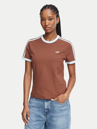 adidas T-Shirt LL0447 Braun Regular Fit