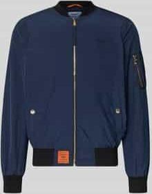 Original Bombers Bomberjacke mit Label-Patch und Eingrifftaschen