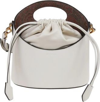 Etro Etro Crossbody Bags - Medium Saturno Bucket Bag White - Gr. unisize - in Weiß - für Damen