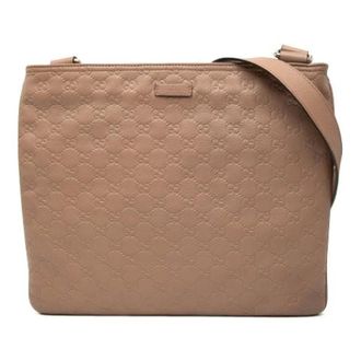 Gucci Pre-owned Cuir sacs-gucci - Femme - Pre-owned - Brun - Taille: ONE Size
