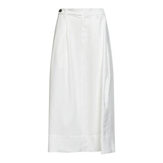 Brunello Cucinelli Twill Sartorial Rock mit Monili - - Skirts - Damen - Wei&szlig; - M