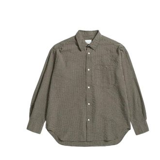 Norse Projects Homme, Chemises, Brun, Taille: L Espevik Check Oversized Shirt